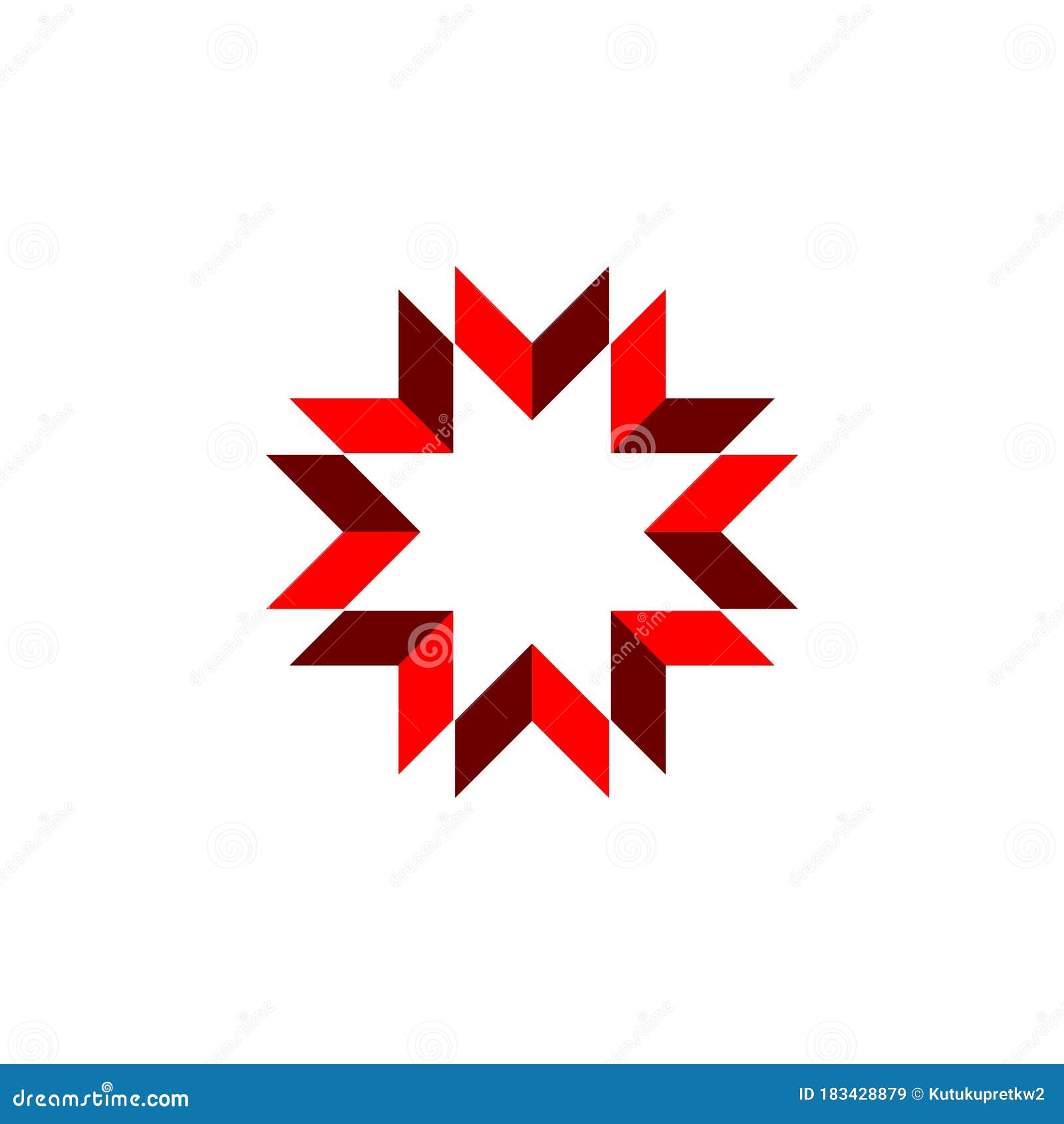 Red Star Logo Template Illustration Design. Vector EPS 10 Stock Vector ...