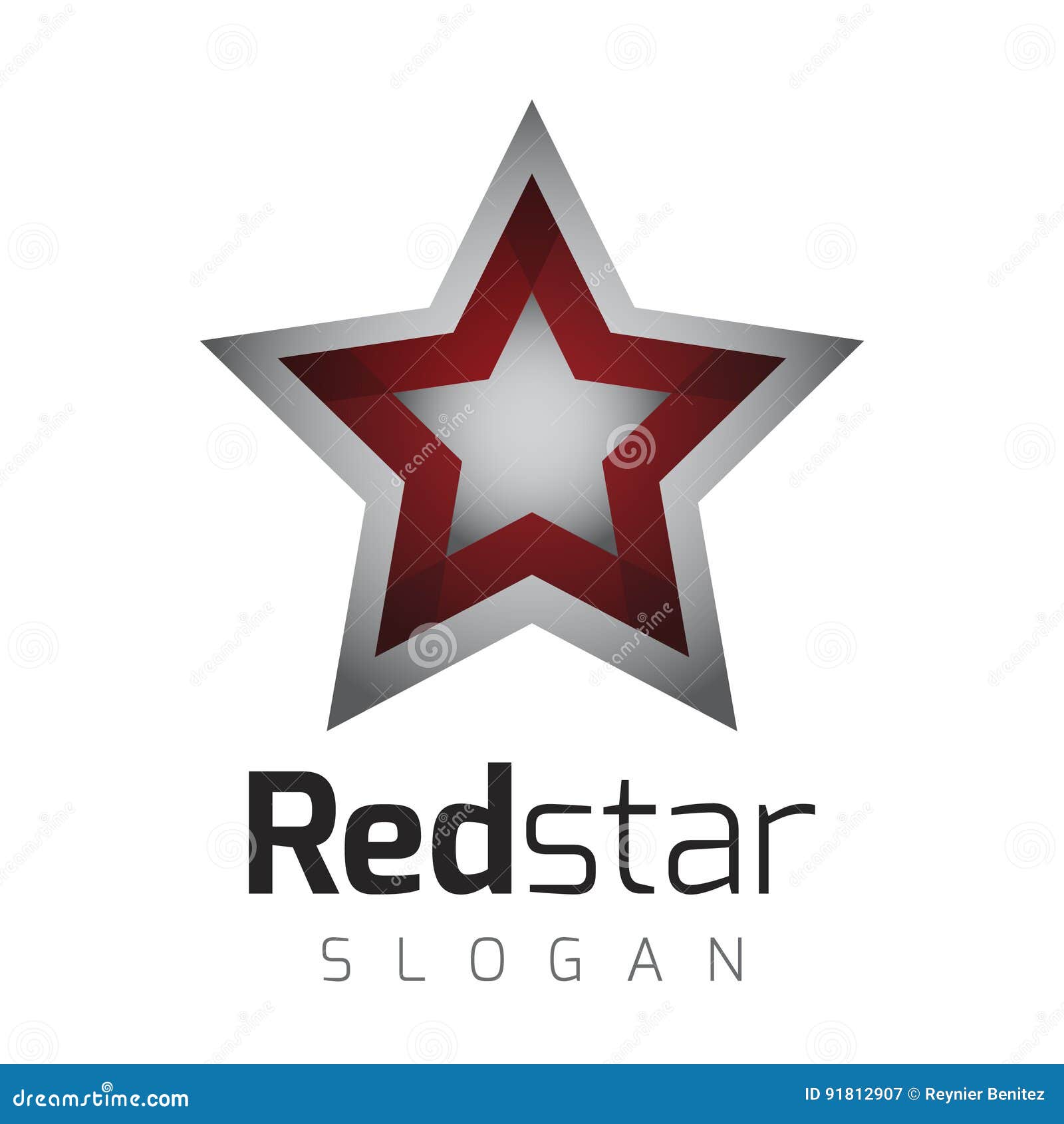 Red Star Logo stock vector. Illustration of symbol, style - 91812907
