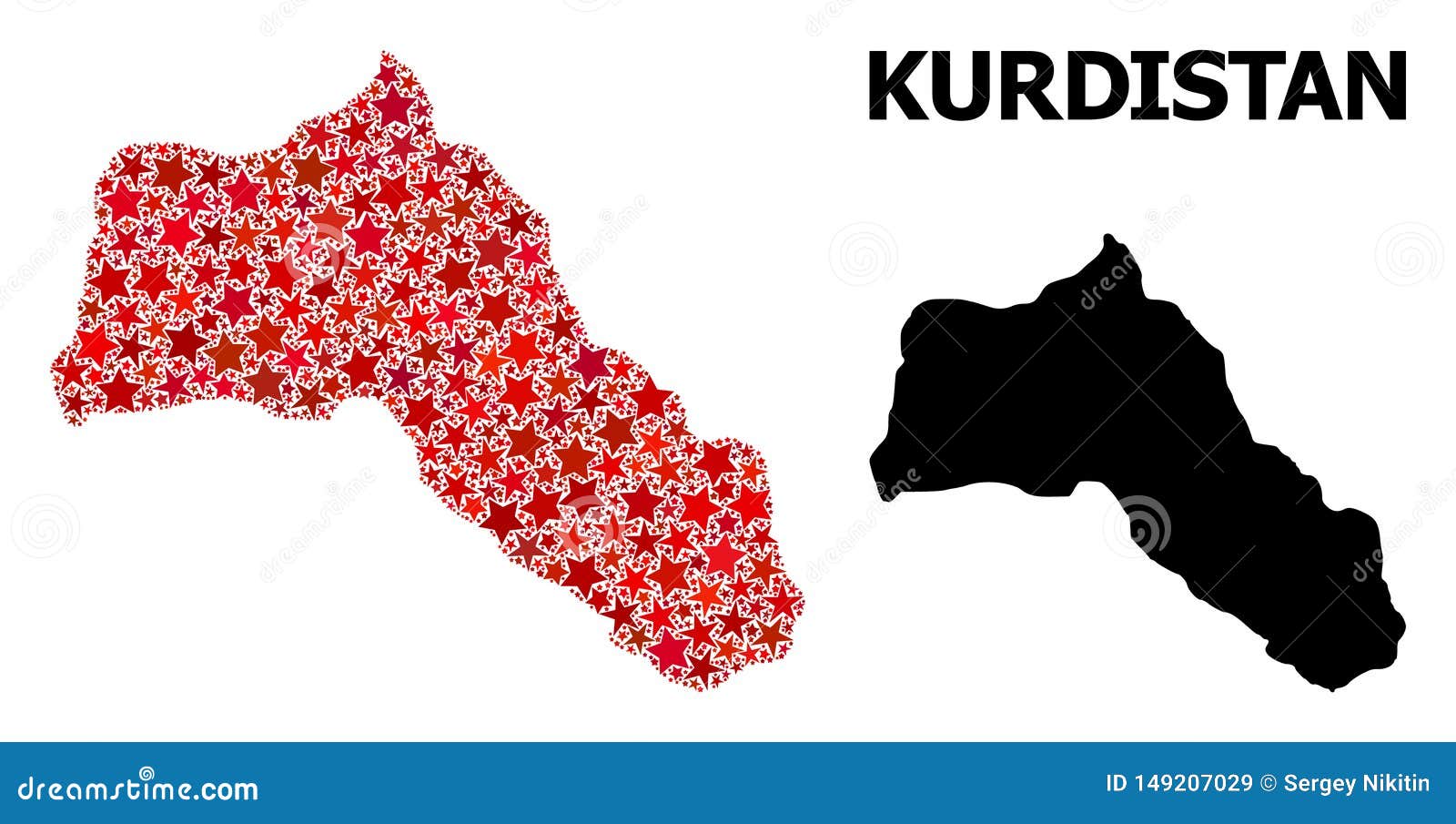 Kurdistan Map Vector | CartoonDealer.com #107177521