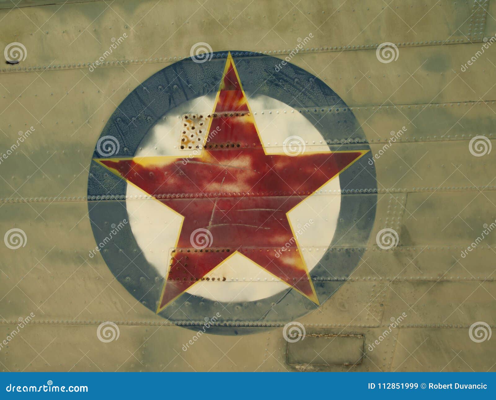 Red Star on Plane stock image. Image of transport, symbol - 112851999