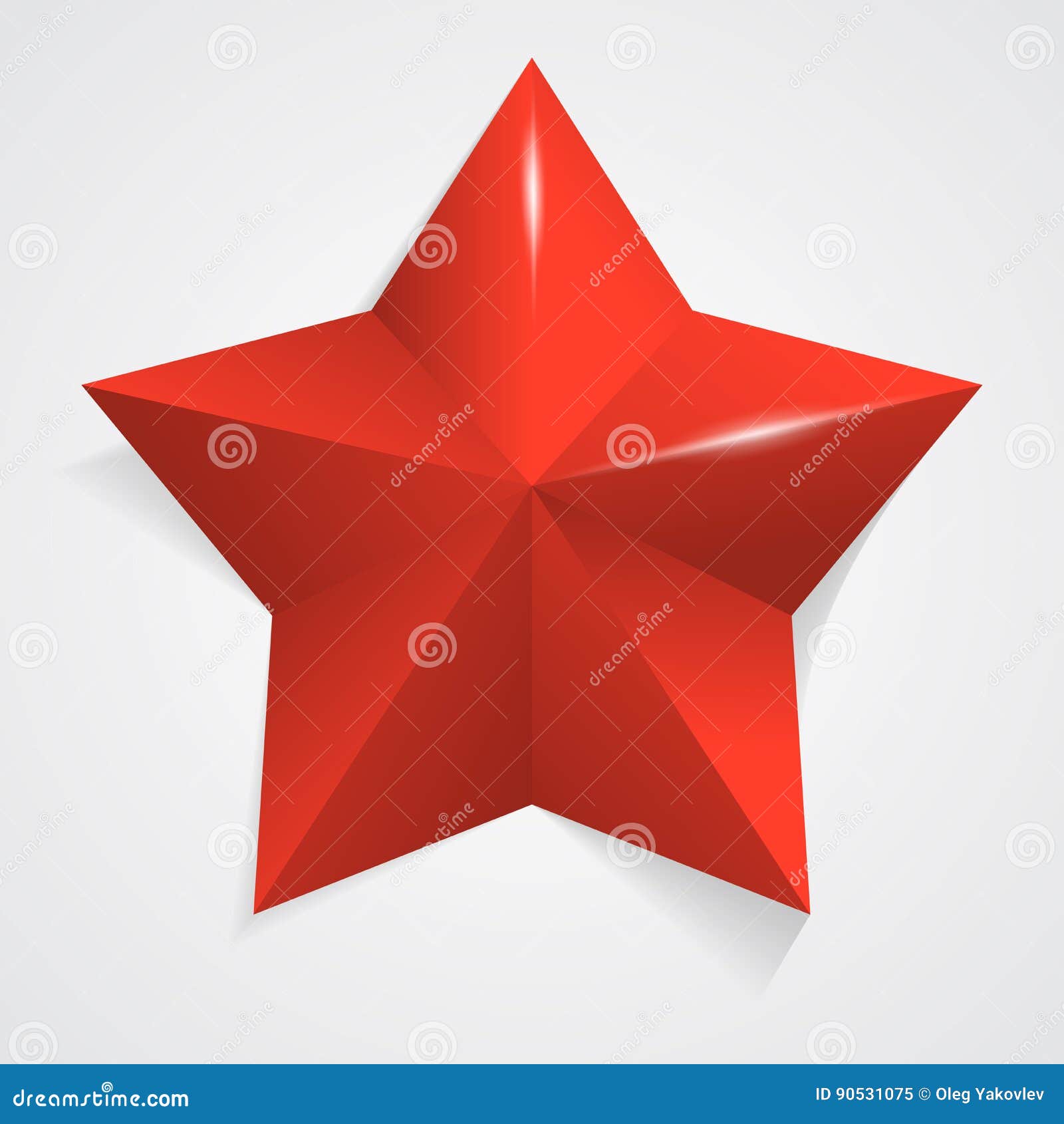 Red star stock vector. Illustration of style, element - 90531075