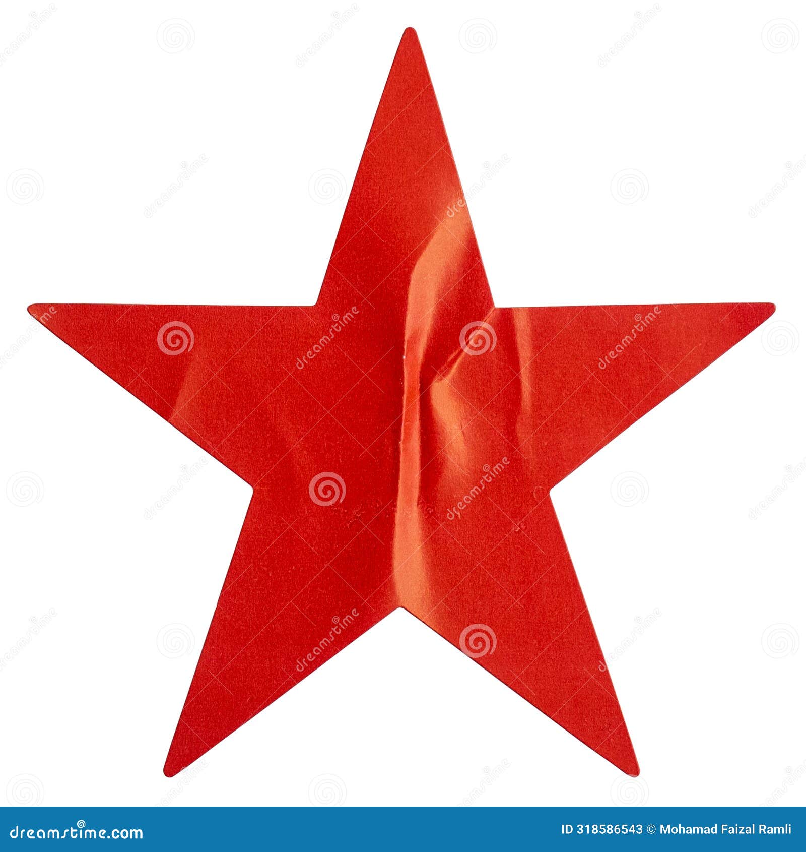 Red Star Shape Sticker Isolated on White Stock Image - Image of emblem ...