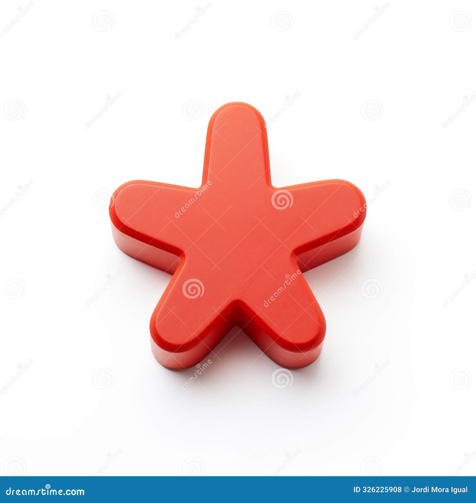 Red Star Shape on White Background Stock Photo - Image of rating, icon ...