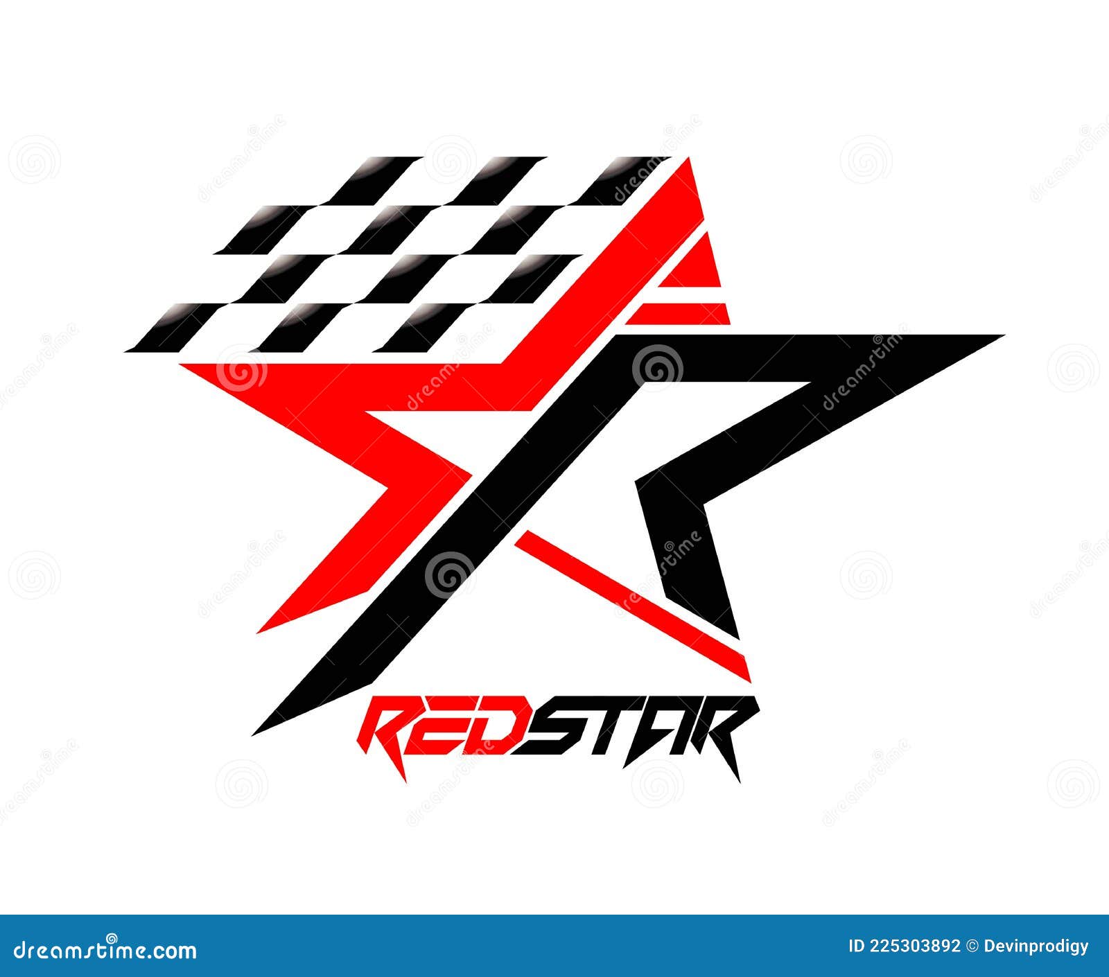 Red star solid logo vector stock vector. Illustration of business ...