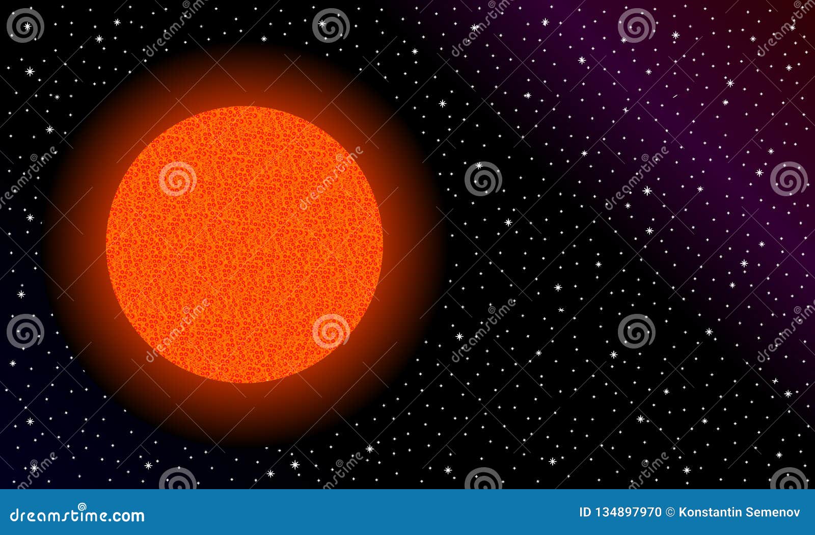 Red star in space stock illustration. Illustration of design - 134897970