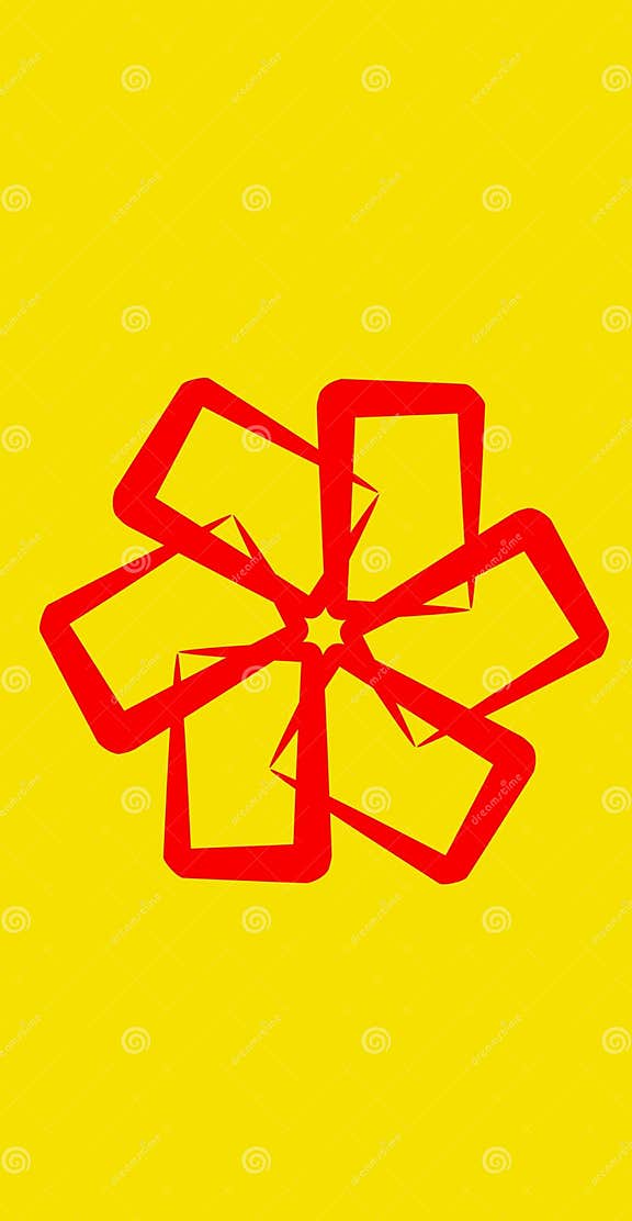 Red star stock illustration. Illustration of square, clipart - 99580484