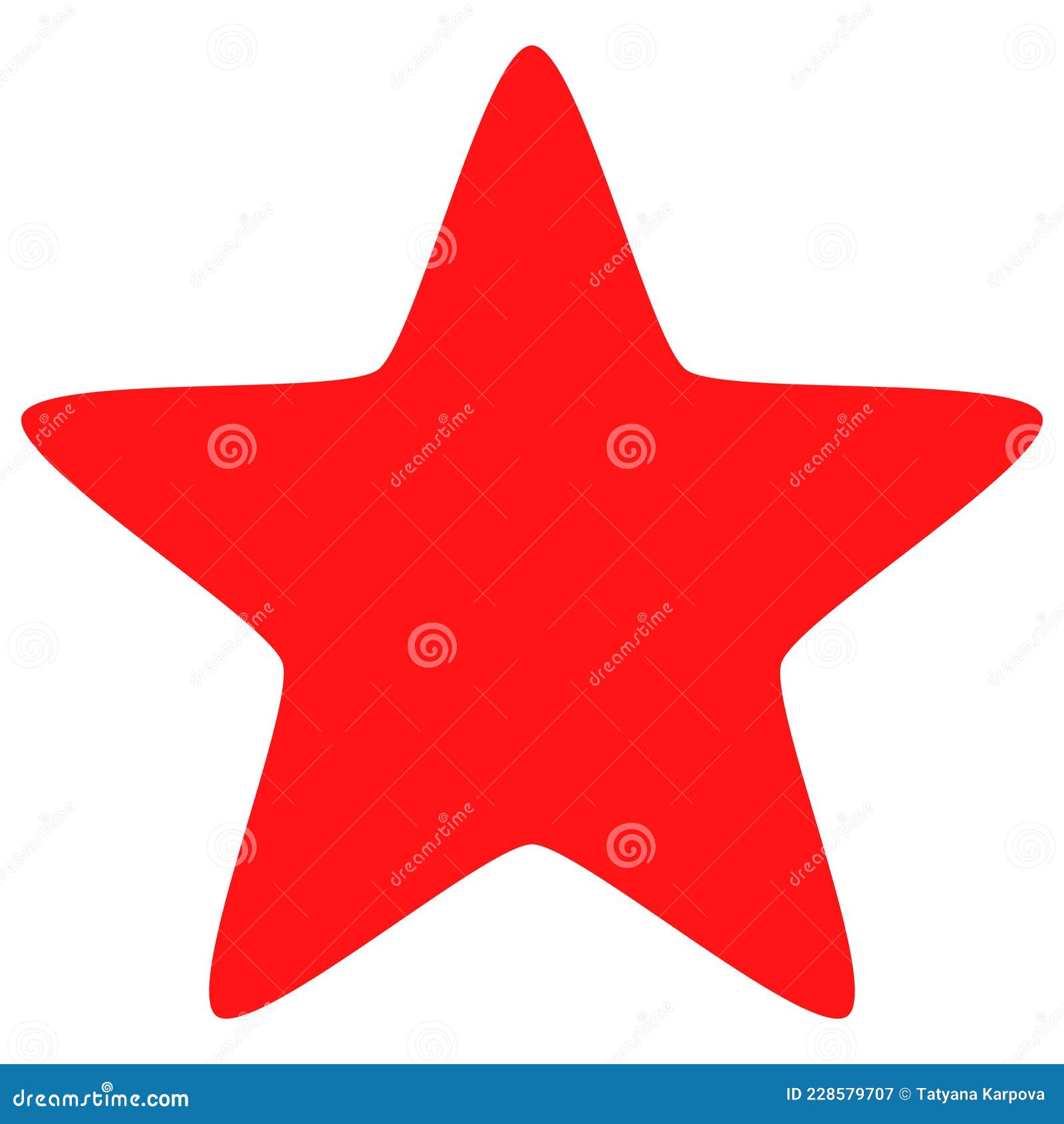 Red Star Vector Icon Flat Illustration Stock Vector - Illustration of ...