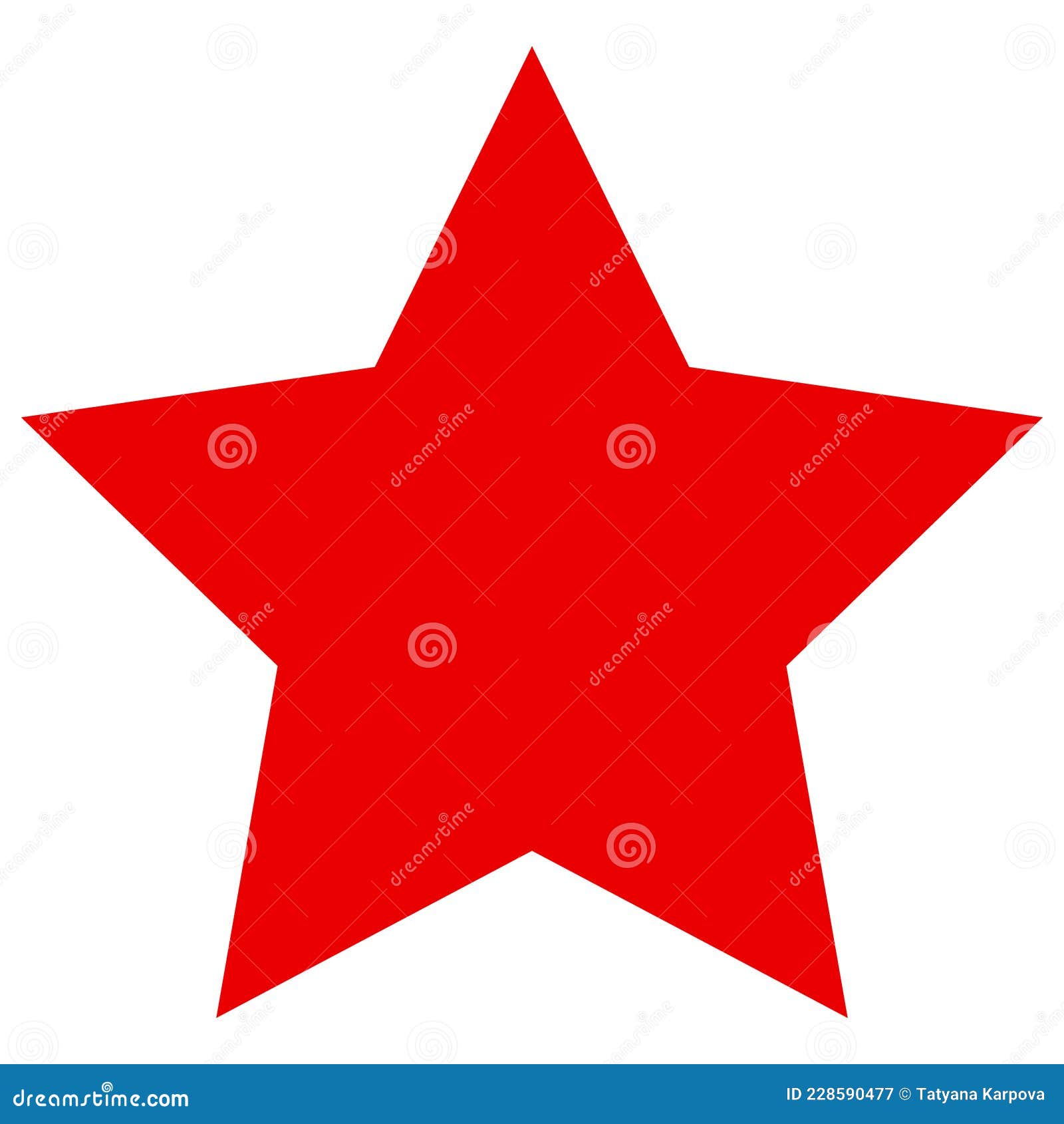 Red Star Vector Icon Flat Illustration Stock Vector - Illustration of ...