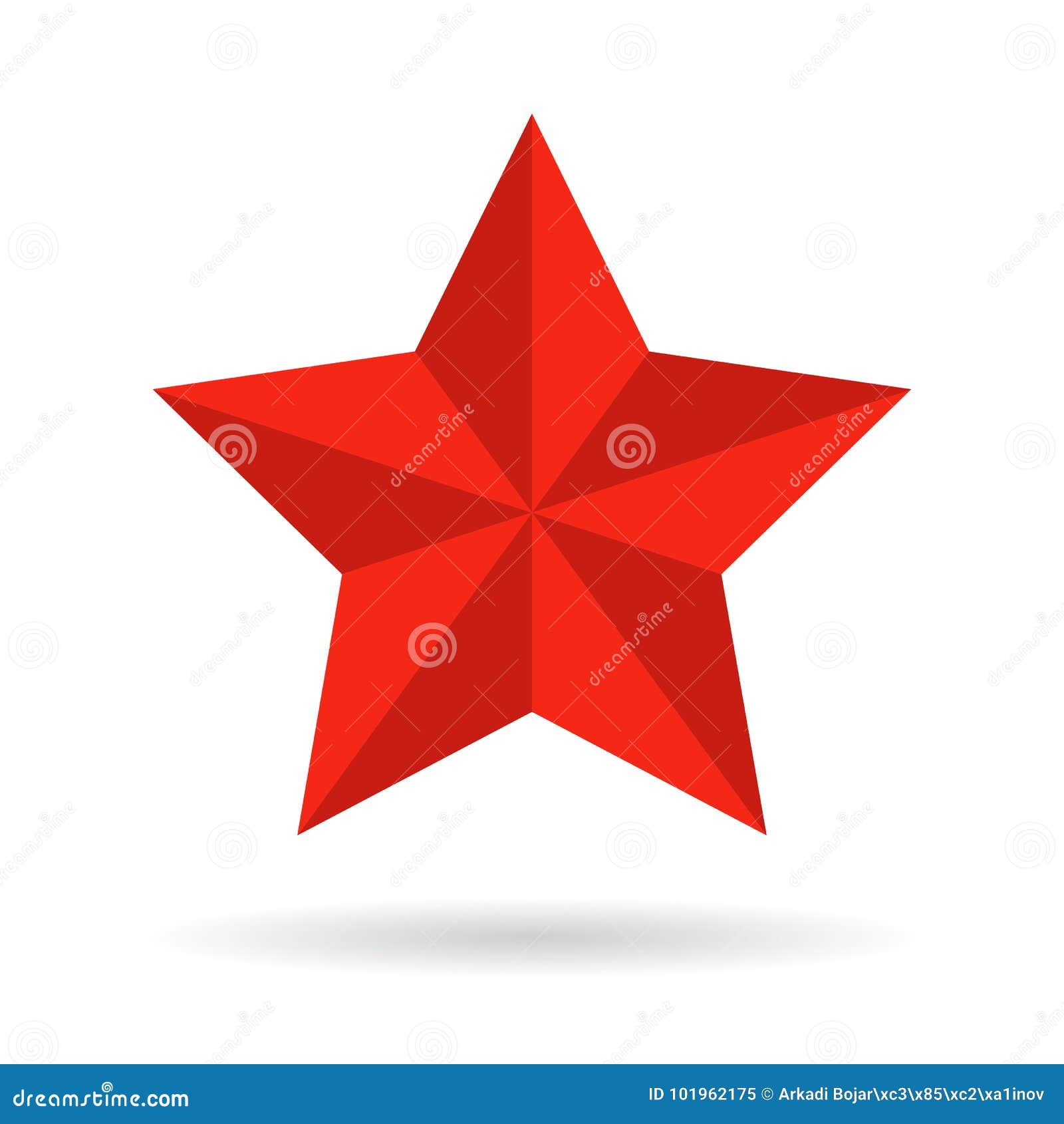 Red star vector icon stock vector. Illustration of glossy - 101962175