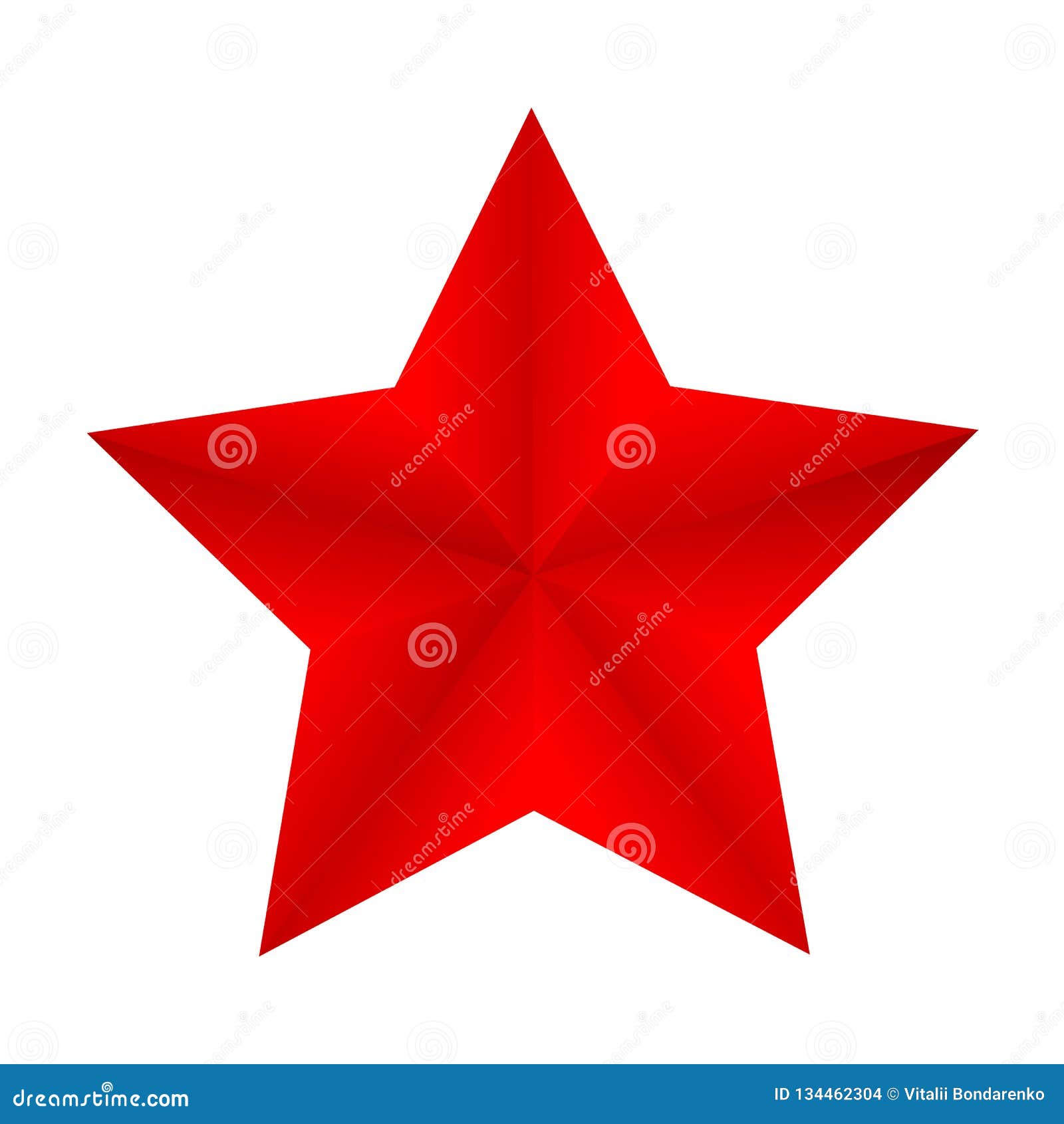 Red Star. Vector Illustration Stock Vector - Illustration of decorative ...