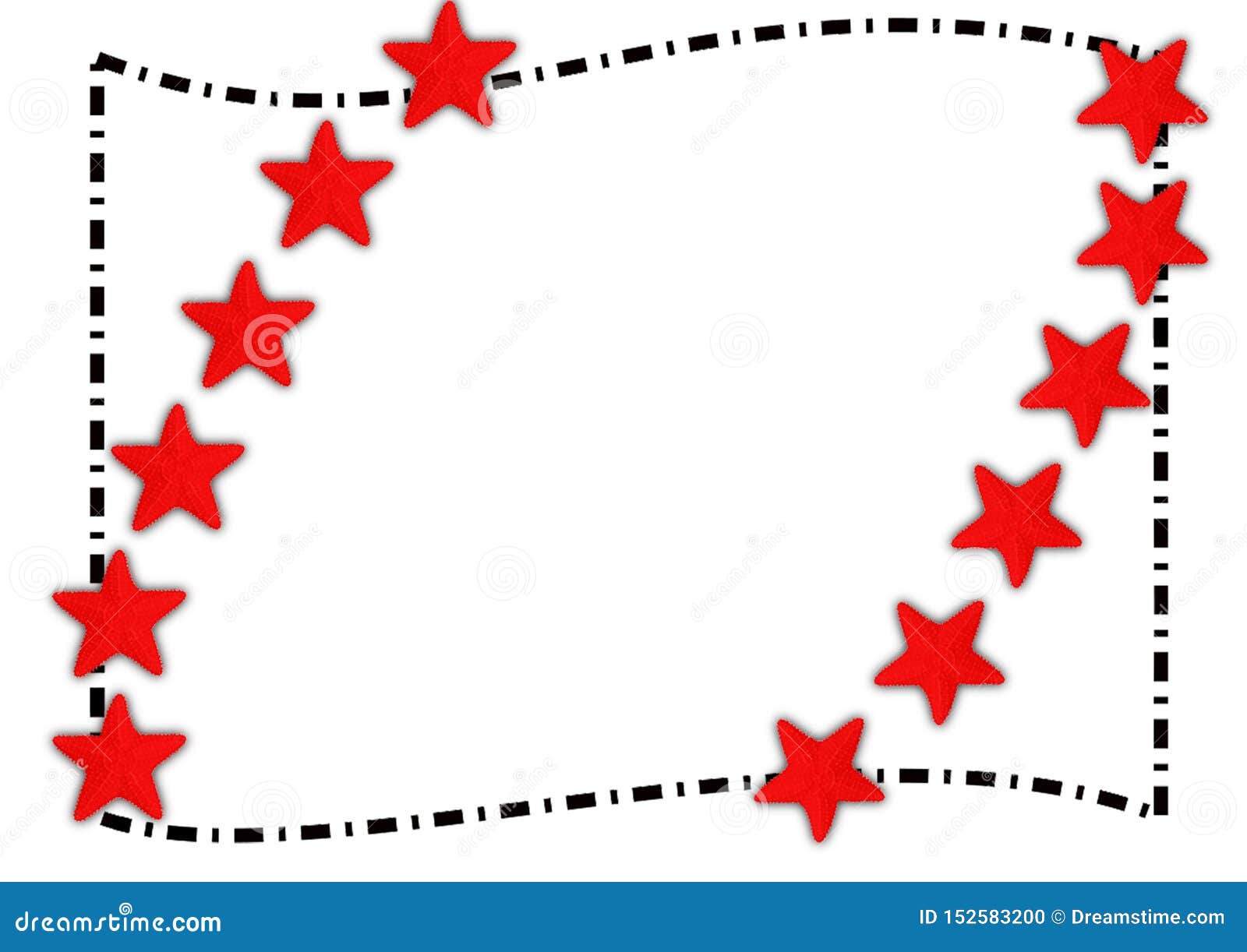 Red Starfish Border Summer Frame Stock Photo - Image of border, borders ...