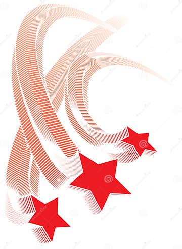 Red stars stock vector. Illustration of three, symbol - 11823889