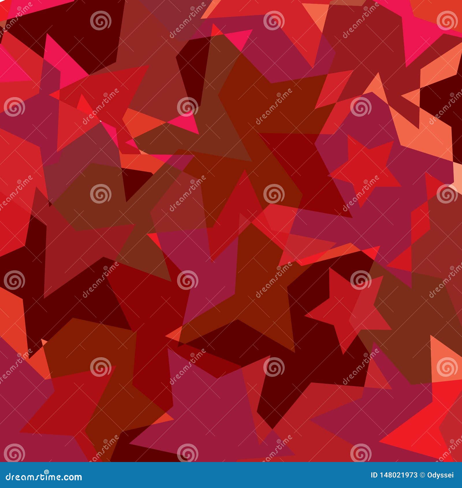 Red Stars Abstract Decorative Background Pattern Stock Vector ...