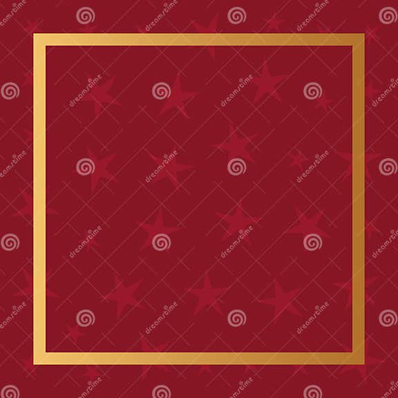 Red Stars Frame Template Background Stock Vector - Illustration of ...