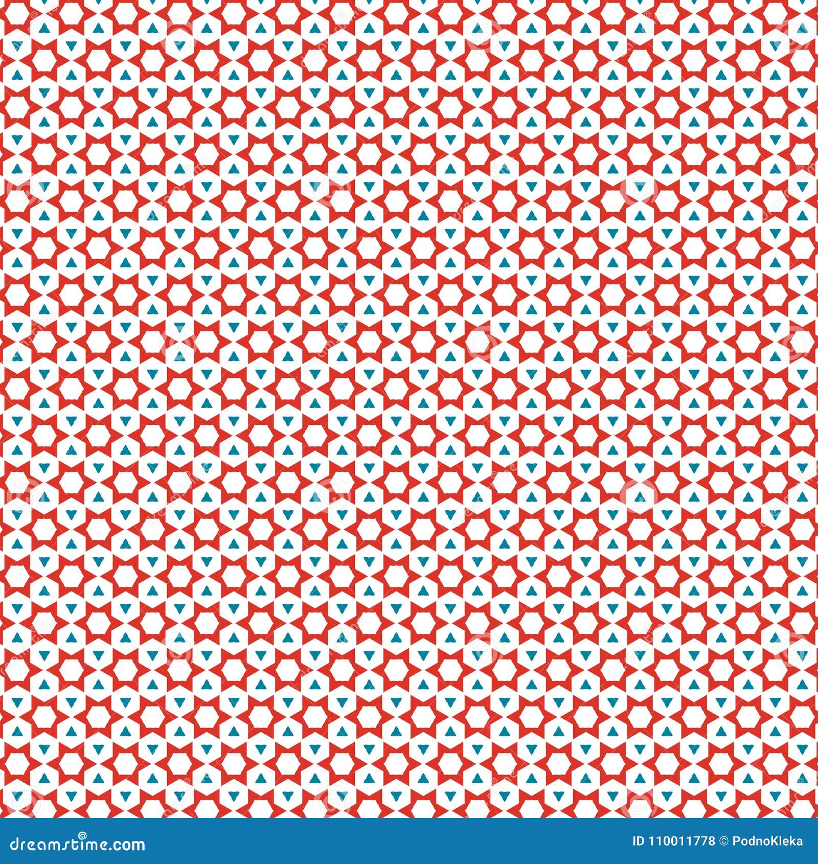 Red Stars Hexagonal Geometric Pattern Fabric Background Stock Vector ...