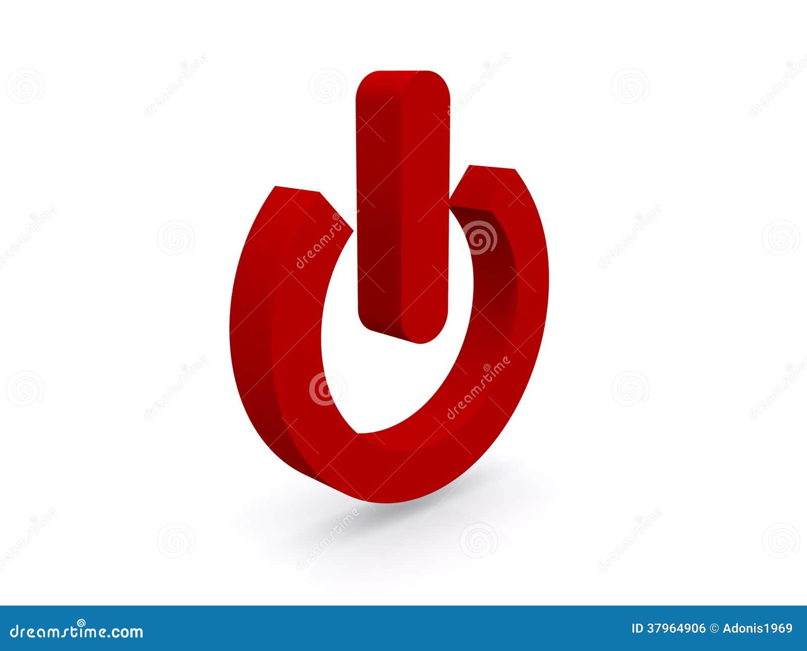 Red start button stock illustration. Illustration of colour - 37964906