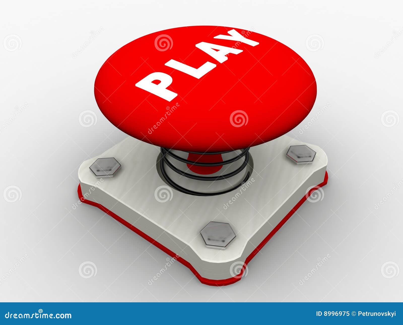 Red start button stock illustration. Illustration of emergency - 8996975