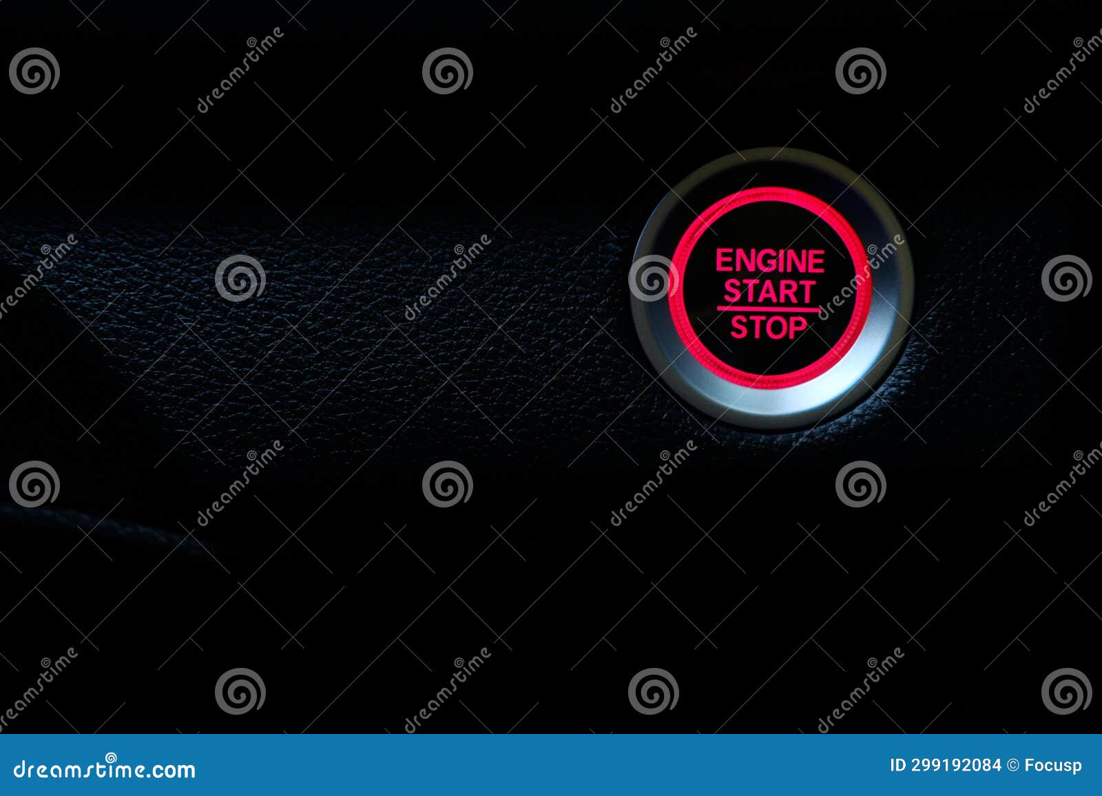 Red start button, stock photo. Image of interior, control - 299192084