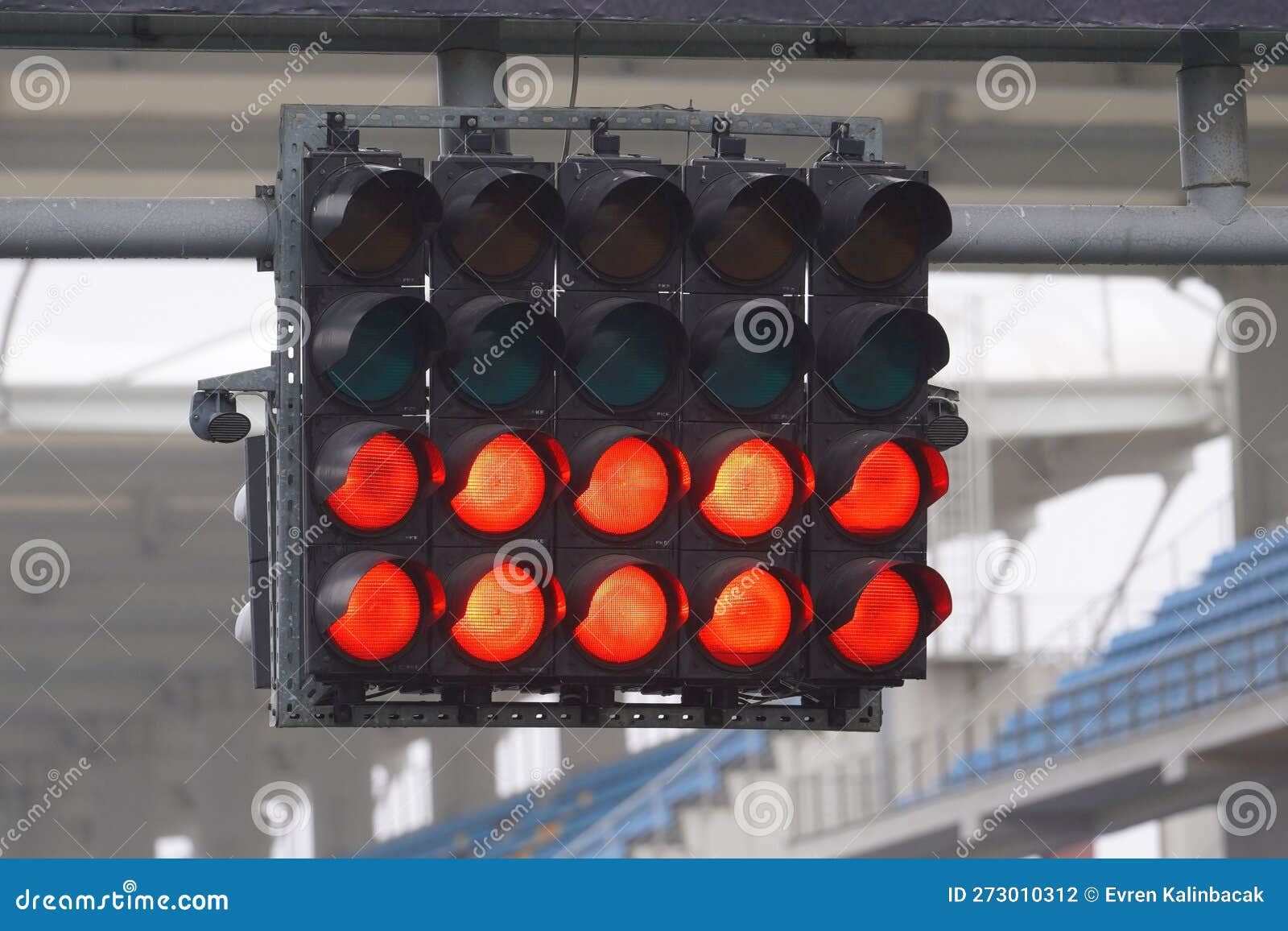Red Start Lights stock photo. Image of track, motorsport - 273010312