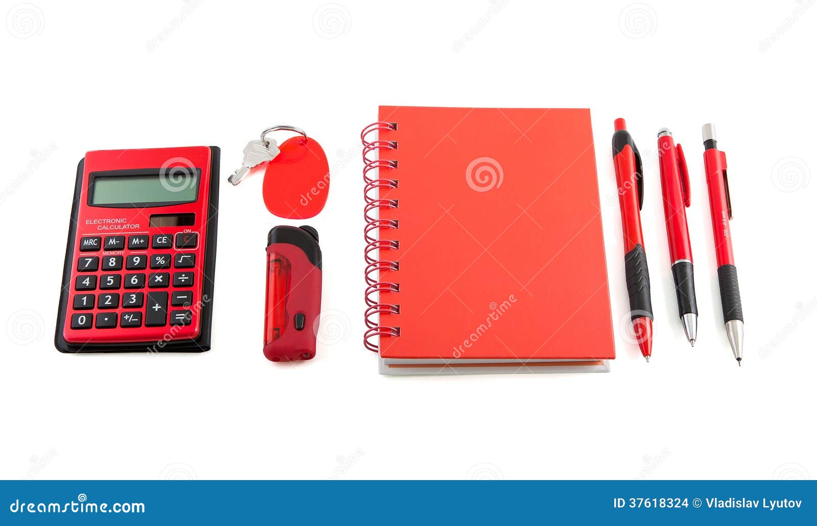 Red stationery style stock photo. Image of book, style - 37618324