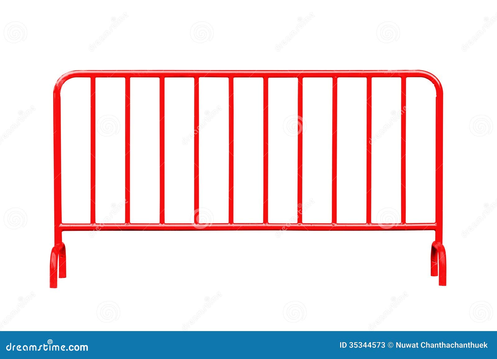 Red steel barrier isolated stock image. Image of barrier - 35344573