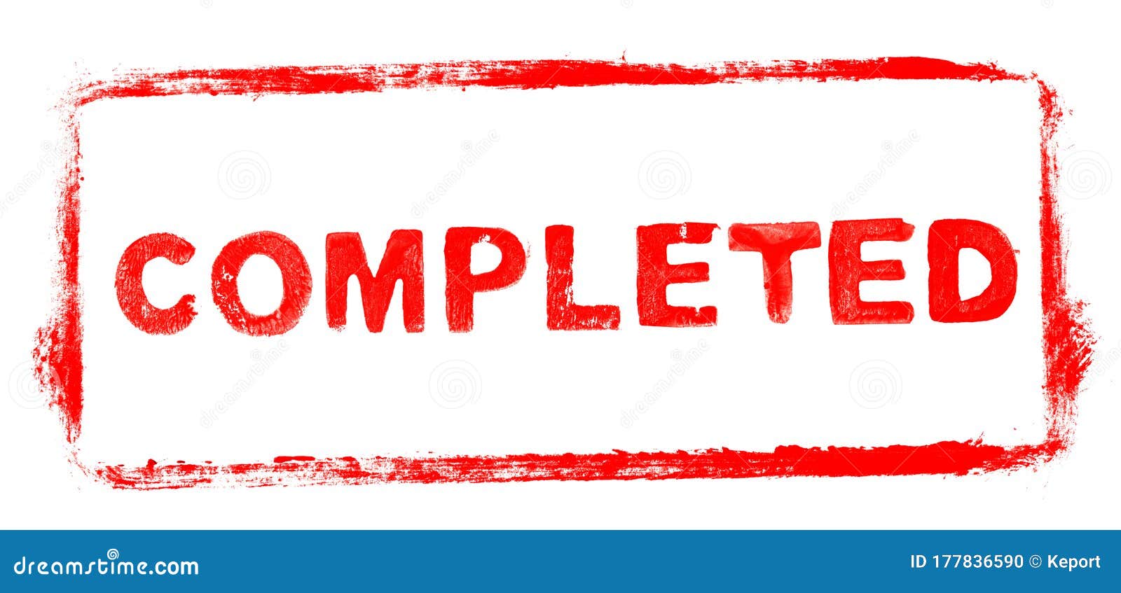 Red Stencil Frame: Completed Banner Stock Illustration - Illustration ...