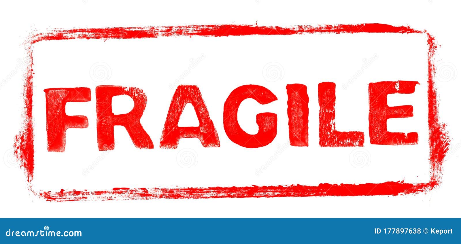 Red Stencil Frame: Fragile Banner Stock Photo - Image of delivery ...