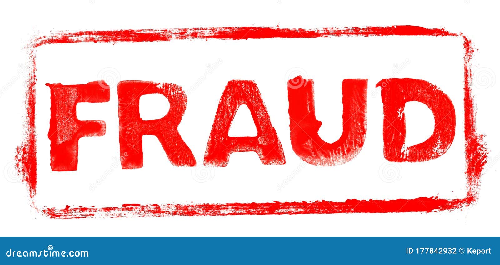 Red Stencil Frame: Fraud Banner Stock Illustration - Illustration of ...