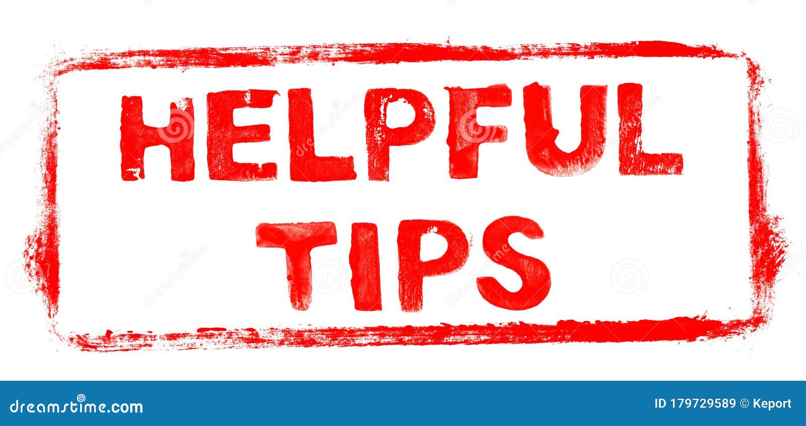 Red Stencil Frame: Helpful Tips Banner Stock Image - Image of notice ...