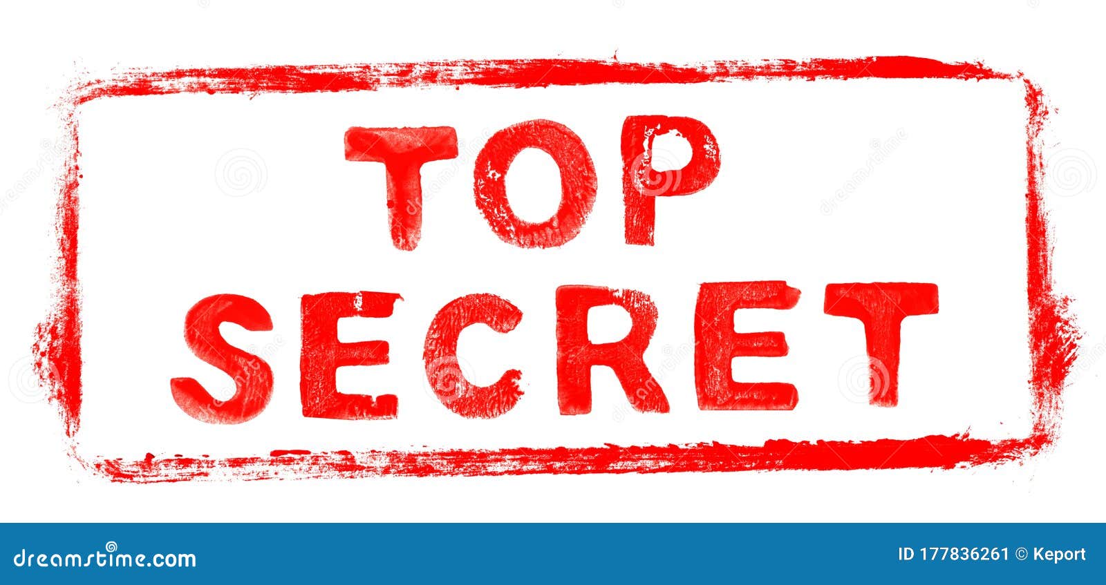 Red Stencil Frame: Top Secret Banner Stock Image - Image of grunge ...