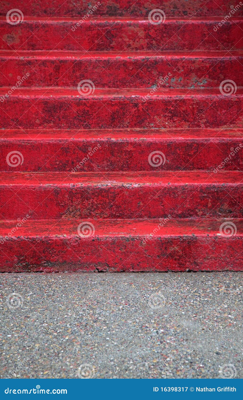 Red steps stock image. Image of space, pederstrian, sidewalk - 16398317