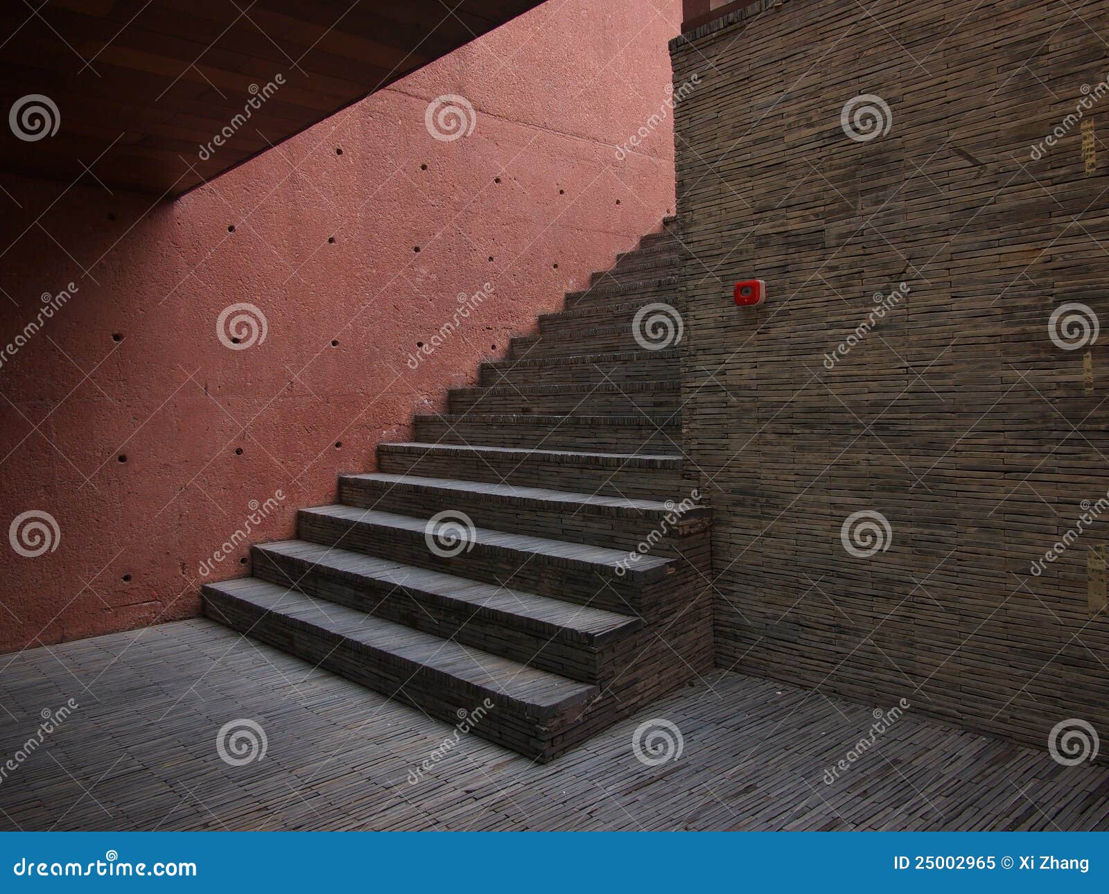 The Red Steps stock image. Image of greek, roads, saronic - 25002965