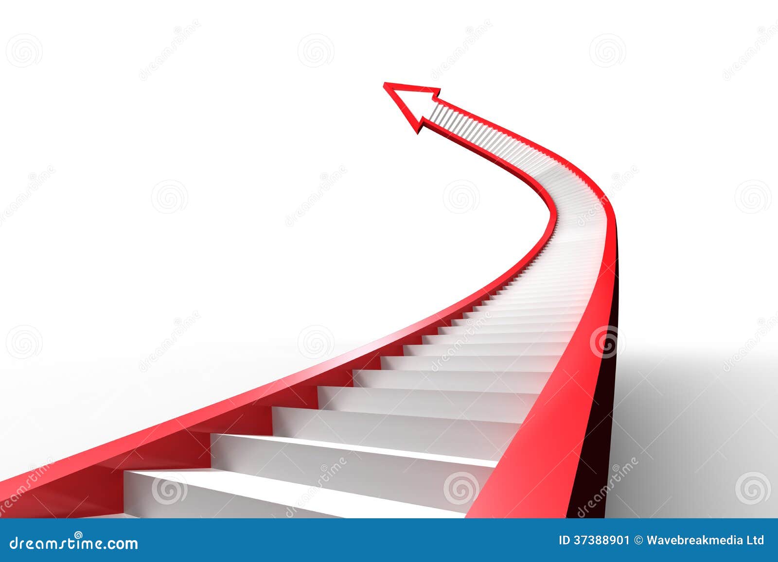 Red steps arrow graphic stock illustration. Illustration of steps ...