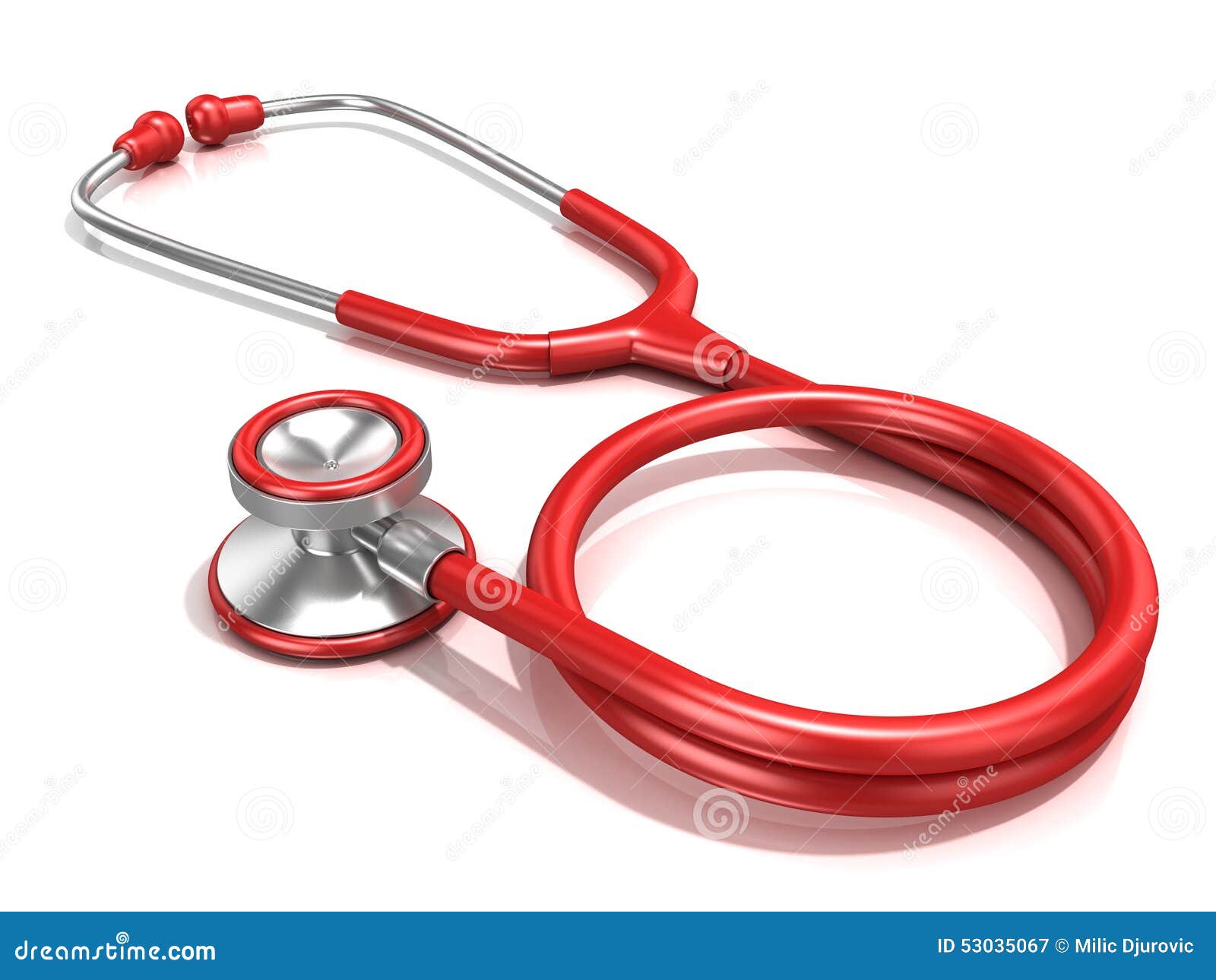 Red Stethoscope Stock Illustration - Image: 53035067