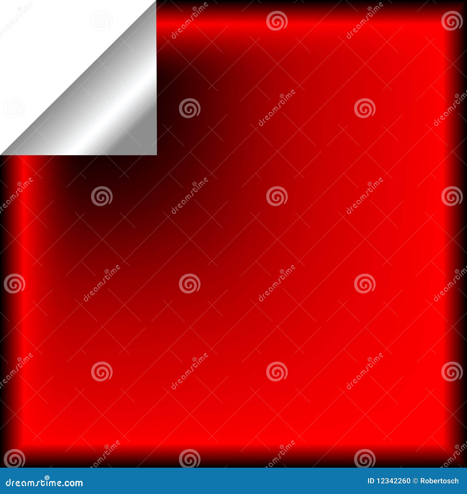 Red sticker stock vector. Illustration of curl, paper - 12342260