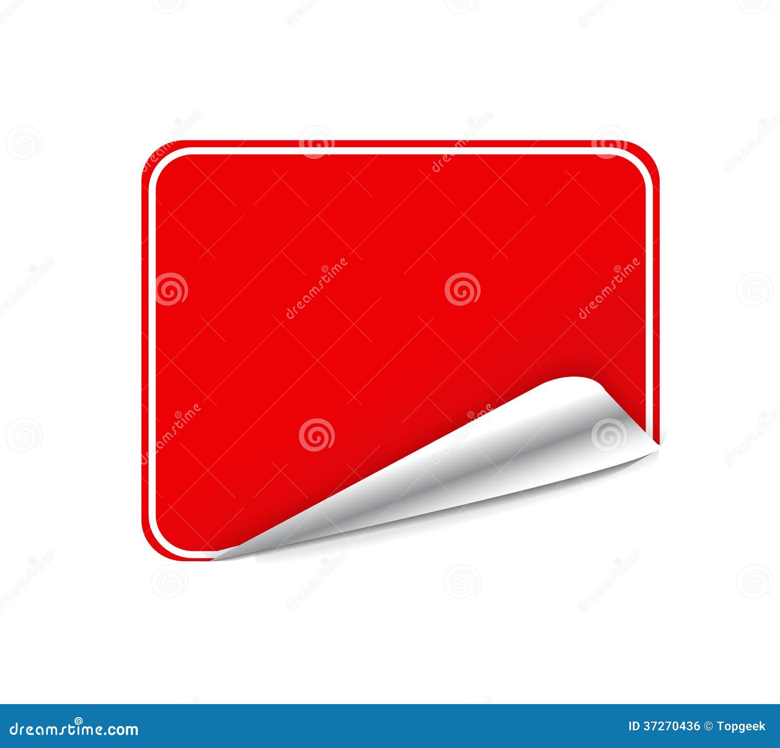 Red sticker stock vector. Illustration of paper, symbol - 37270436