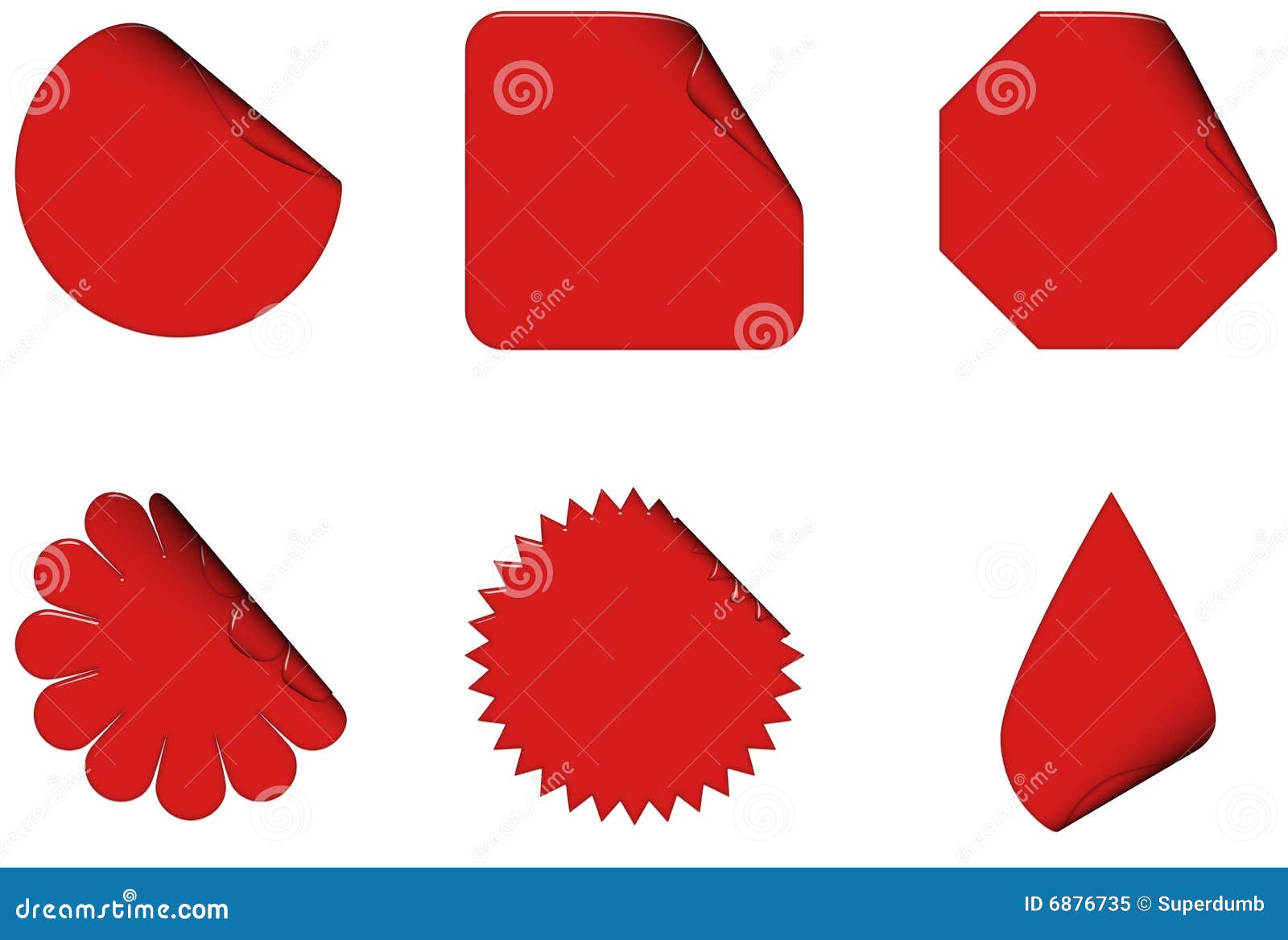 Red Stickers stock illustration. Illustration of retail - 6876735