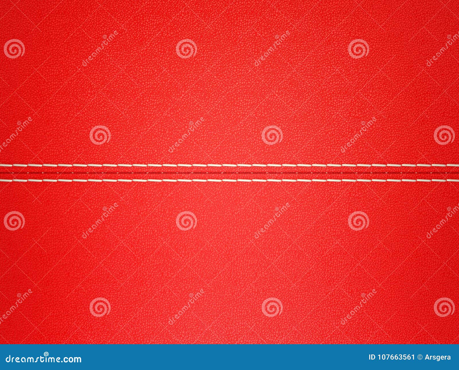 Red Stitched Leather Background. Large Resolution Stock Illustration ...