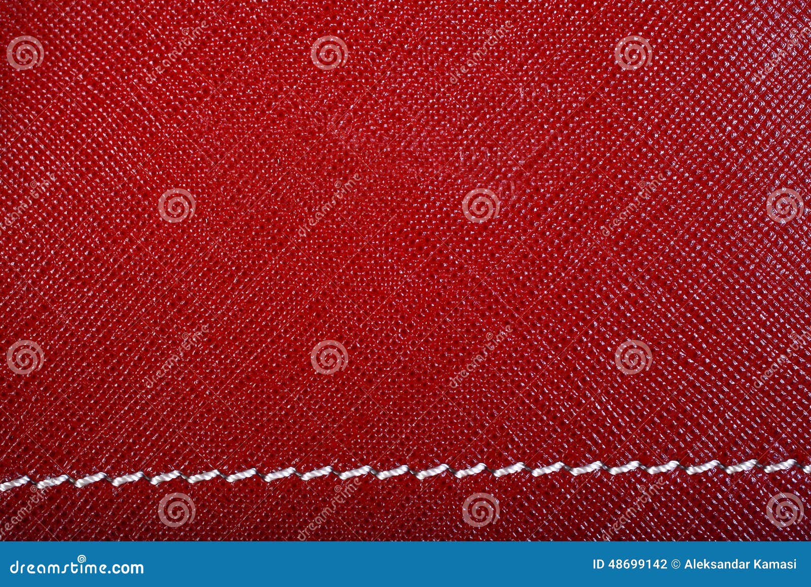 Red Stitched Leather stock photo. Image of seam, style - 48699142