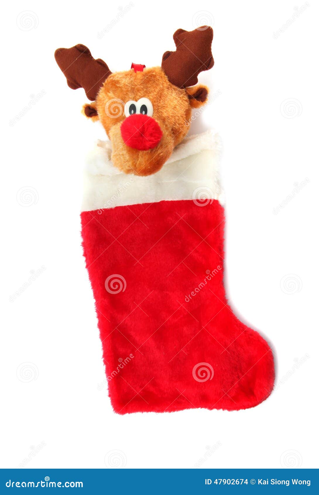 Red Stocking stock photo. Image of stocking, gift, winter - 47902674