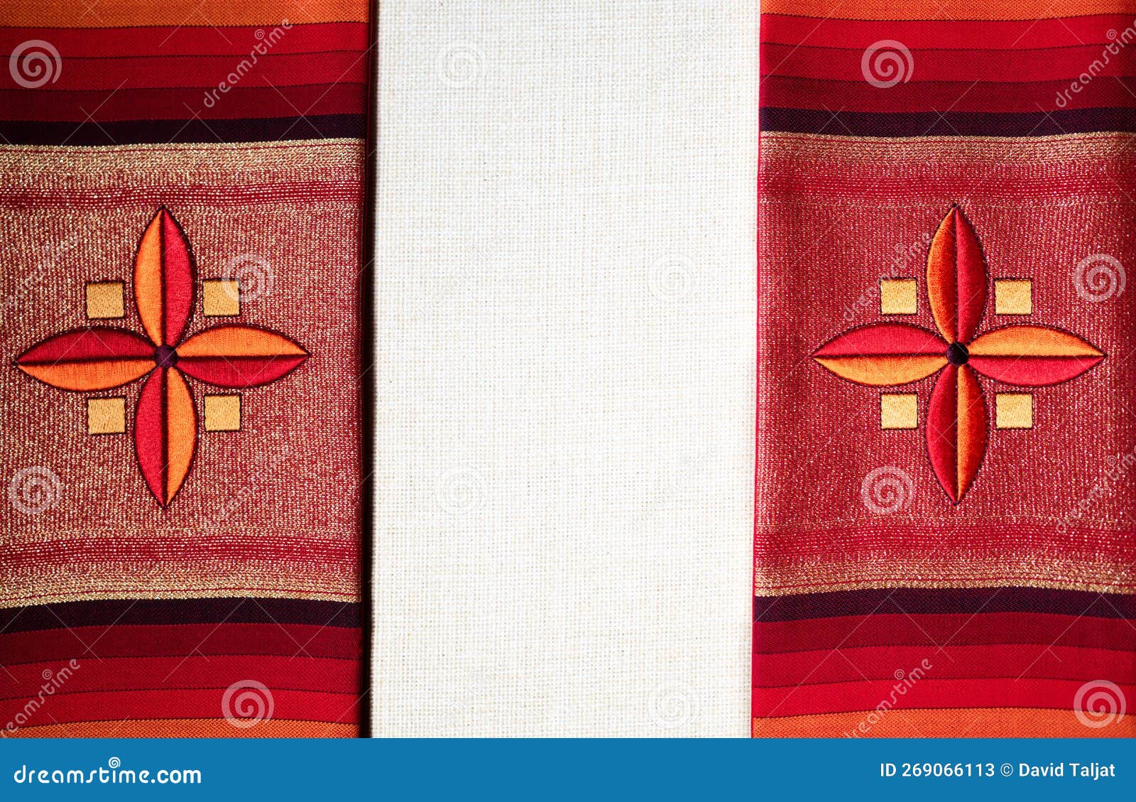 Red stole of a priest stock image. Image of ritual, clothes - 269066113