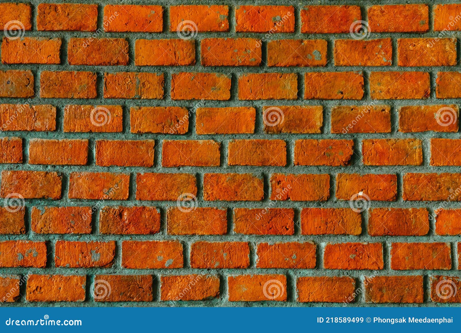 Red Stone Brick Wall for Background or Backdrop. Stock Image - Image of ...