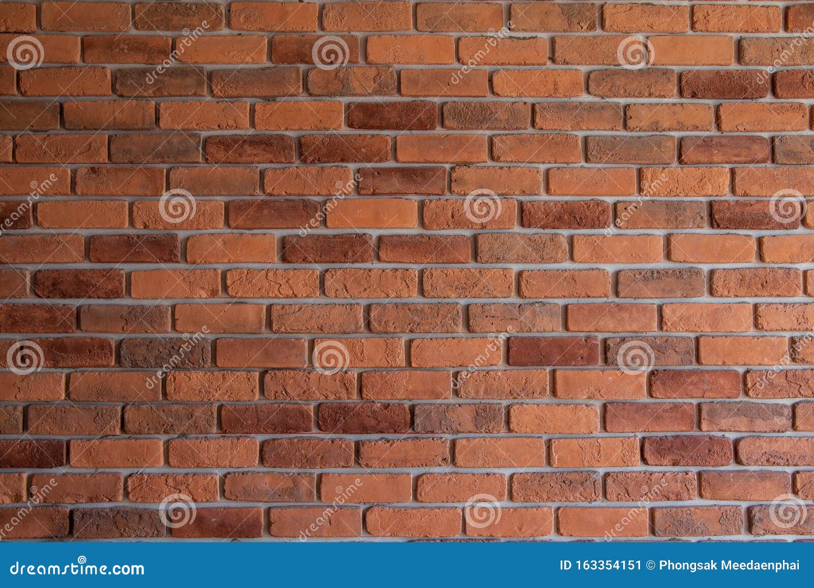 Red Stone Brick Wall for Background or Backdrop. Stock Image - Image of ...
