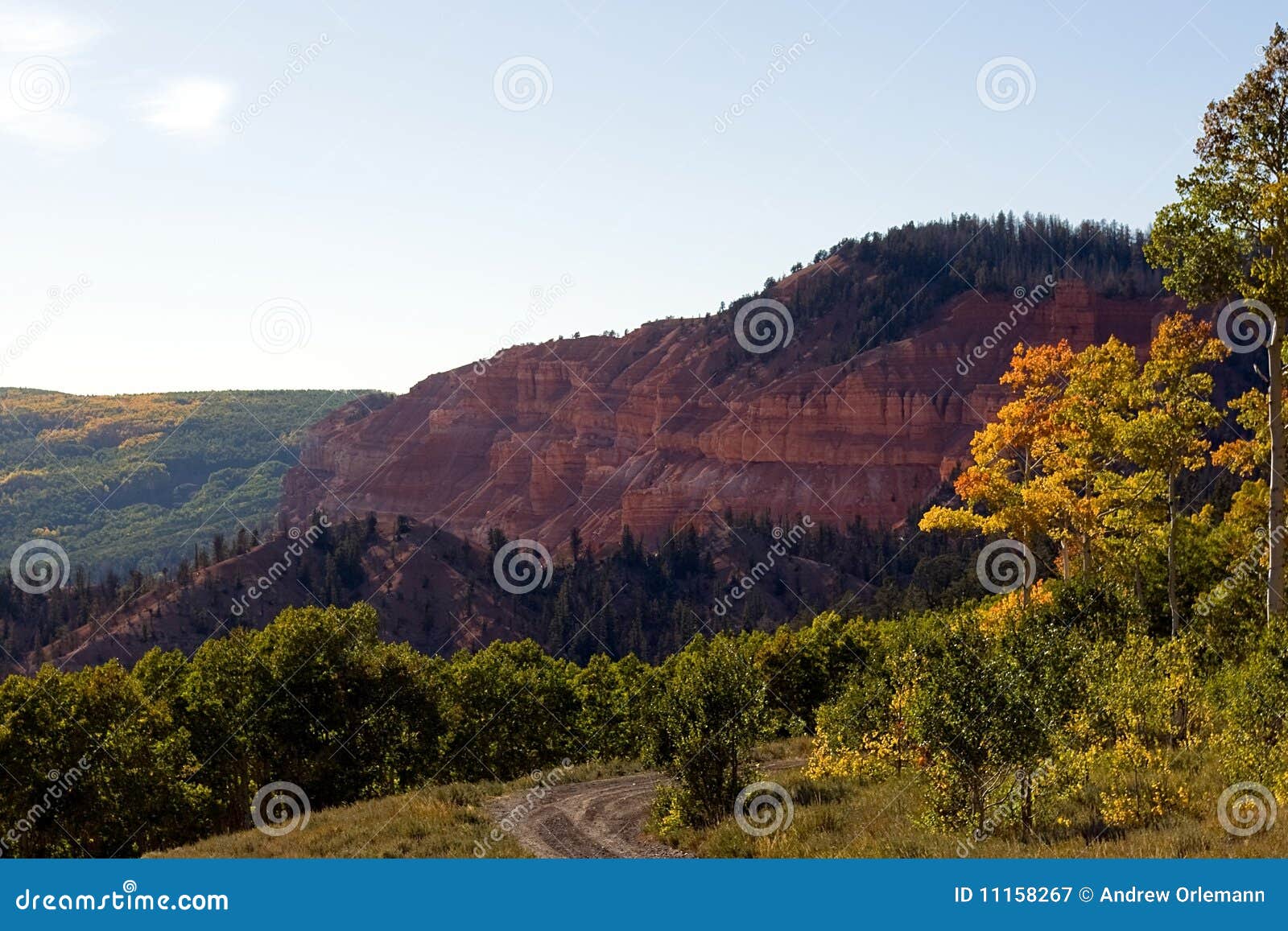 Red Stone Ridge stock image. Image of forest, beauty - 11158267
