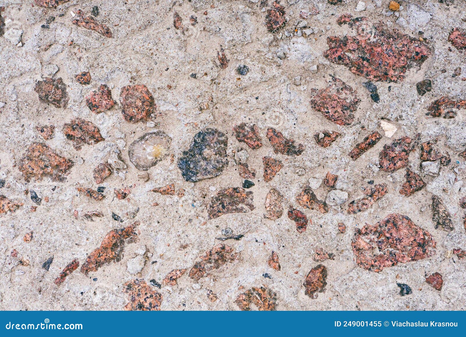 Red Stone Surface and Stone Background in Concrete Mixture for Building ...