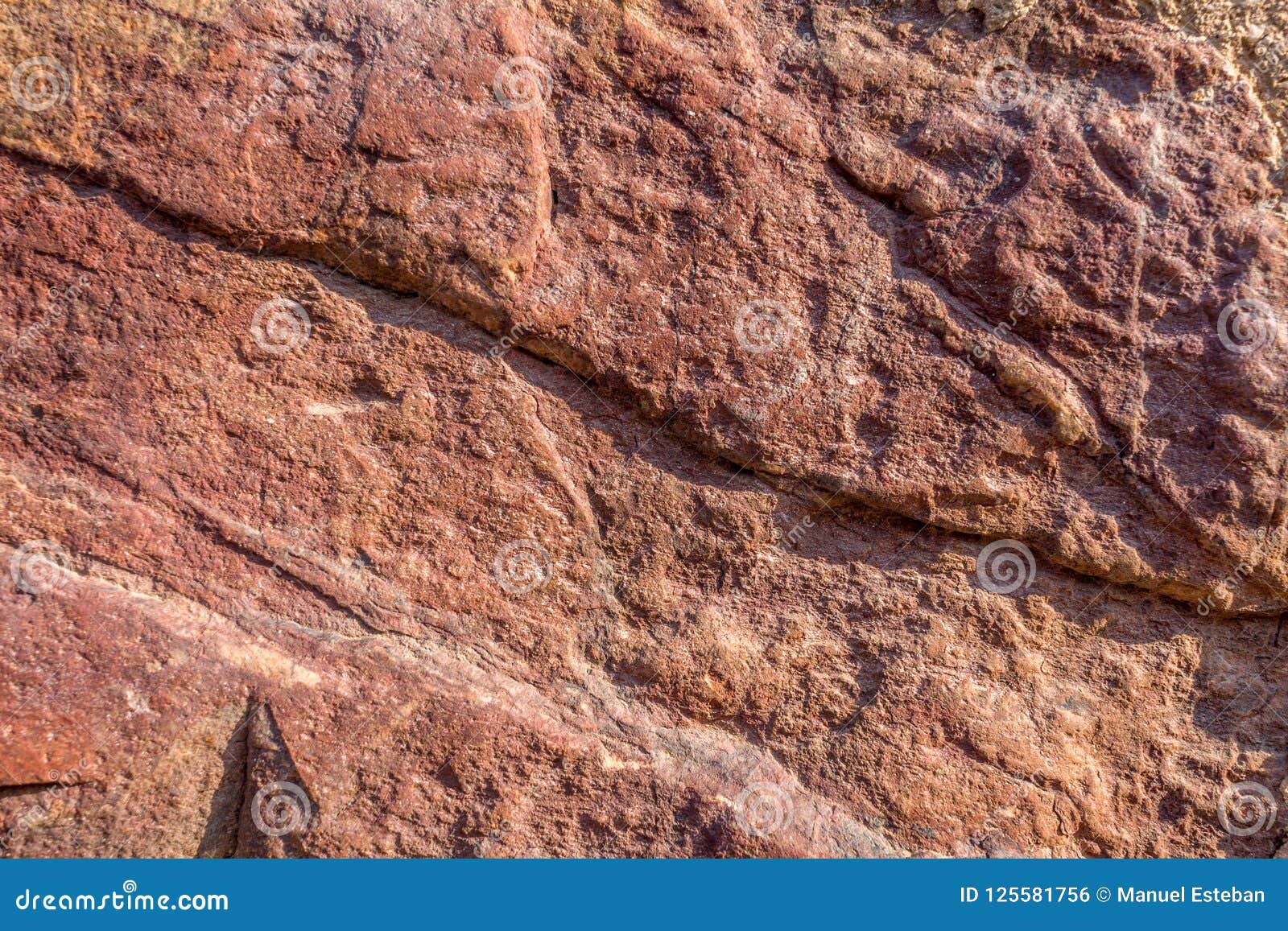 Red Stone Texture Close-up, Lights and Shadows Stock Photo - Image of ...