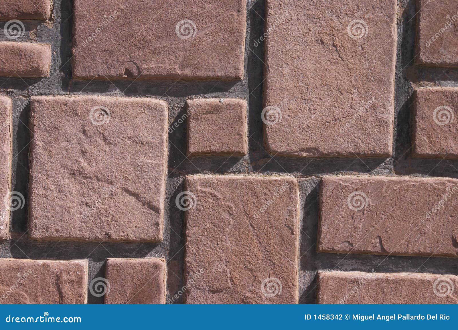 Red stone wall stock photo. Image of reddish, detail, element - 1458342