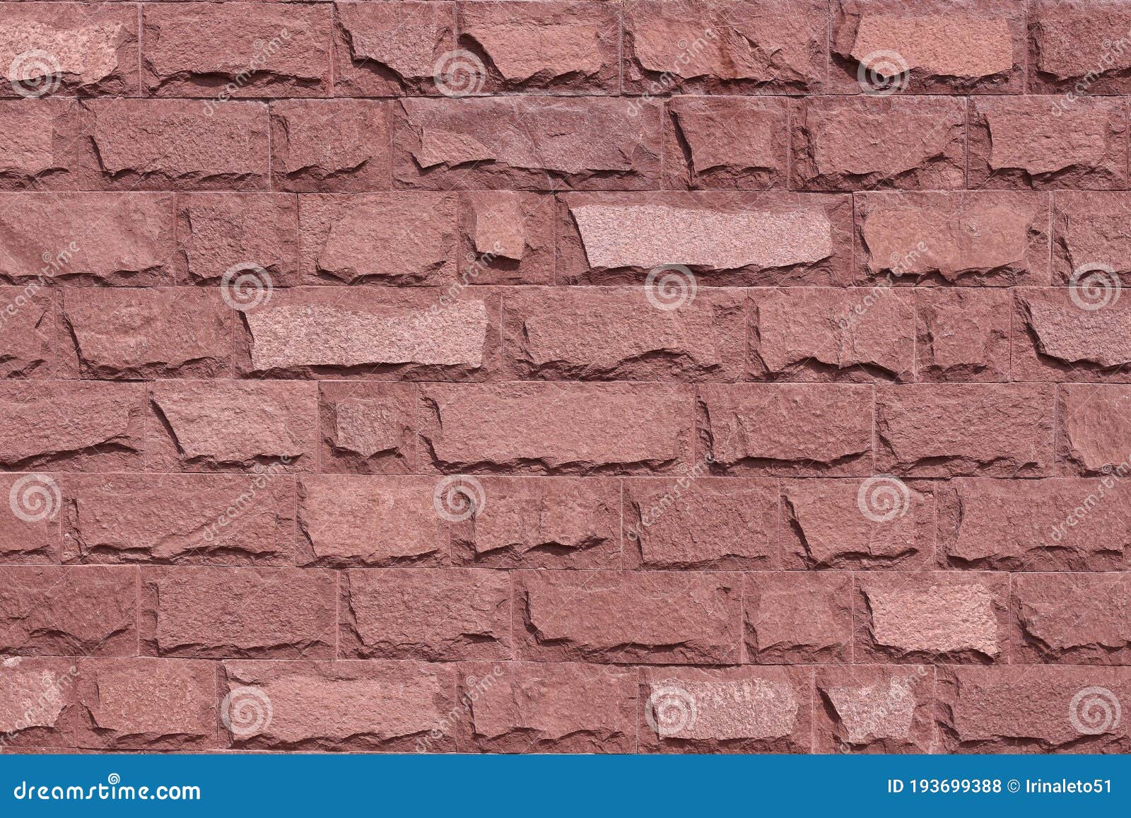 Red Stone Wall Background. Decorative Stone Texture Stock Photo - Image ...