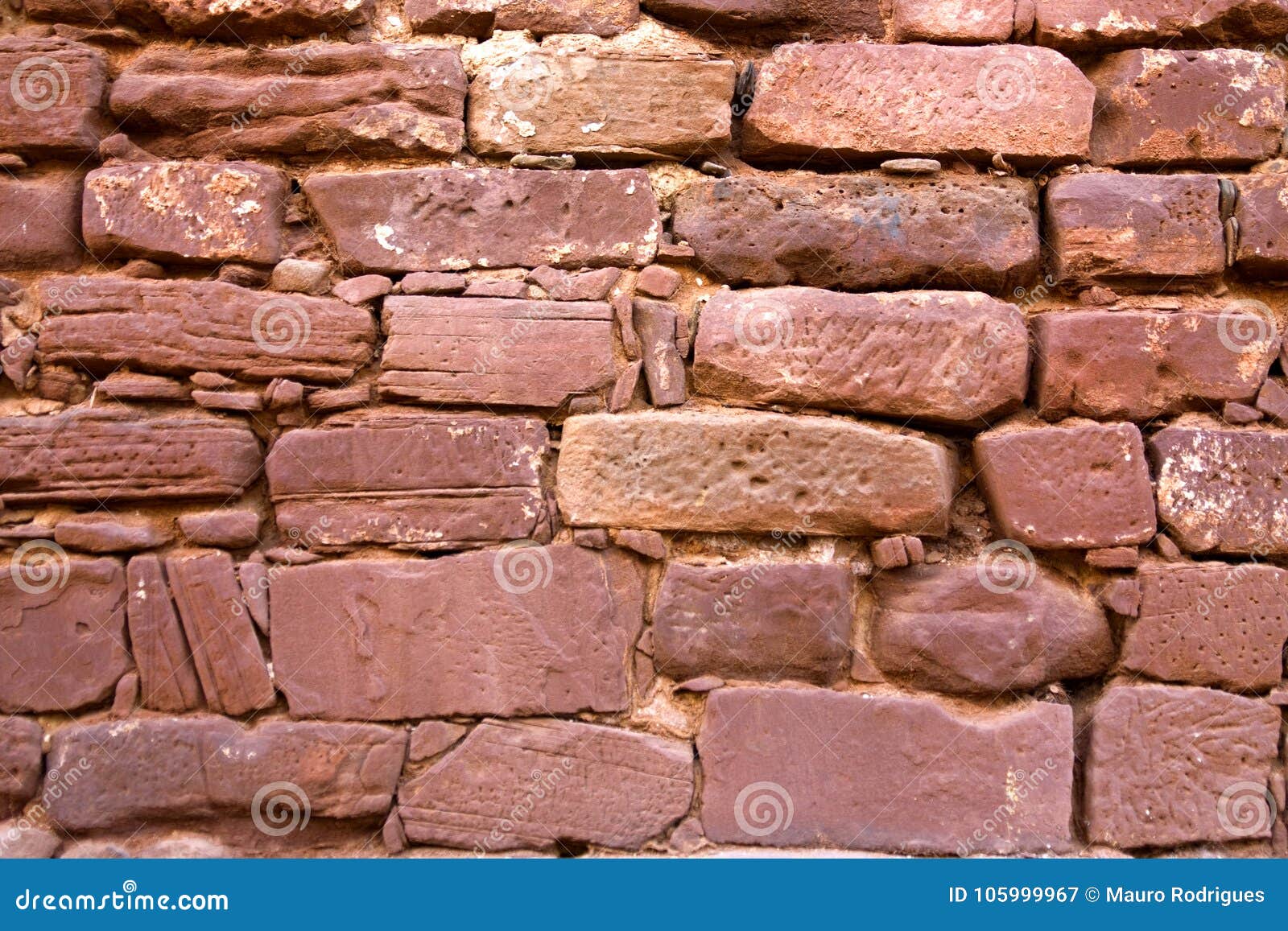 Red stone wall stock image. Image of wall, worn, pink - 105999967