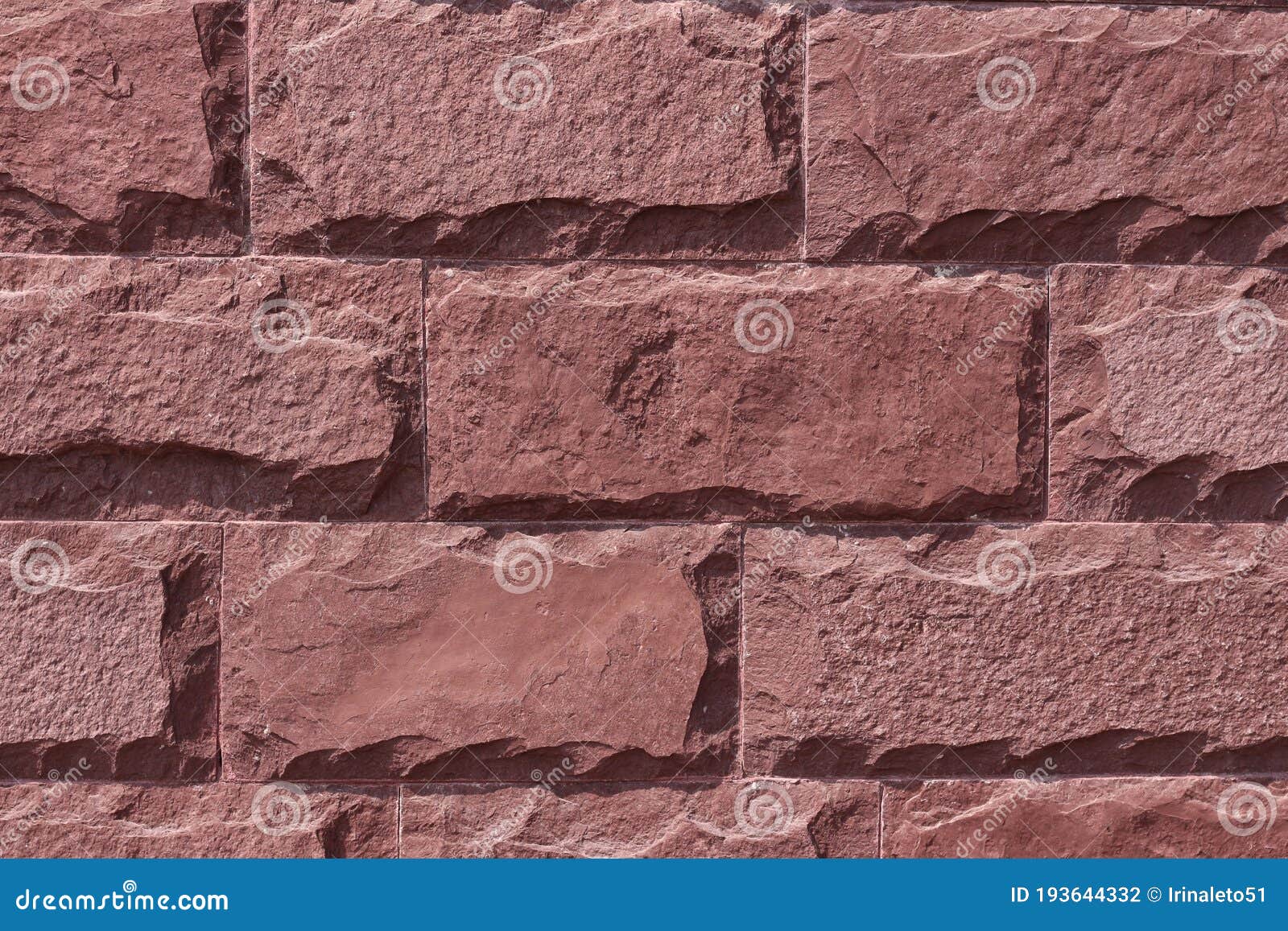 Red Stone Wall Background. the Texture of the Decorative Stone Stock ...